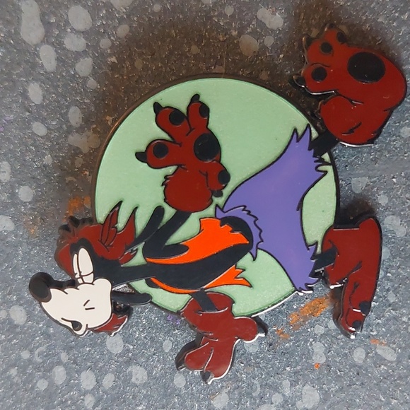 Disney | Jewelry | Disneys Goofy Werewolf Pin | Poshmark